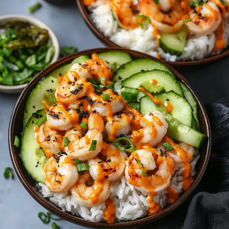 Shrimp Rice Bowls with Spicy Mayo