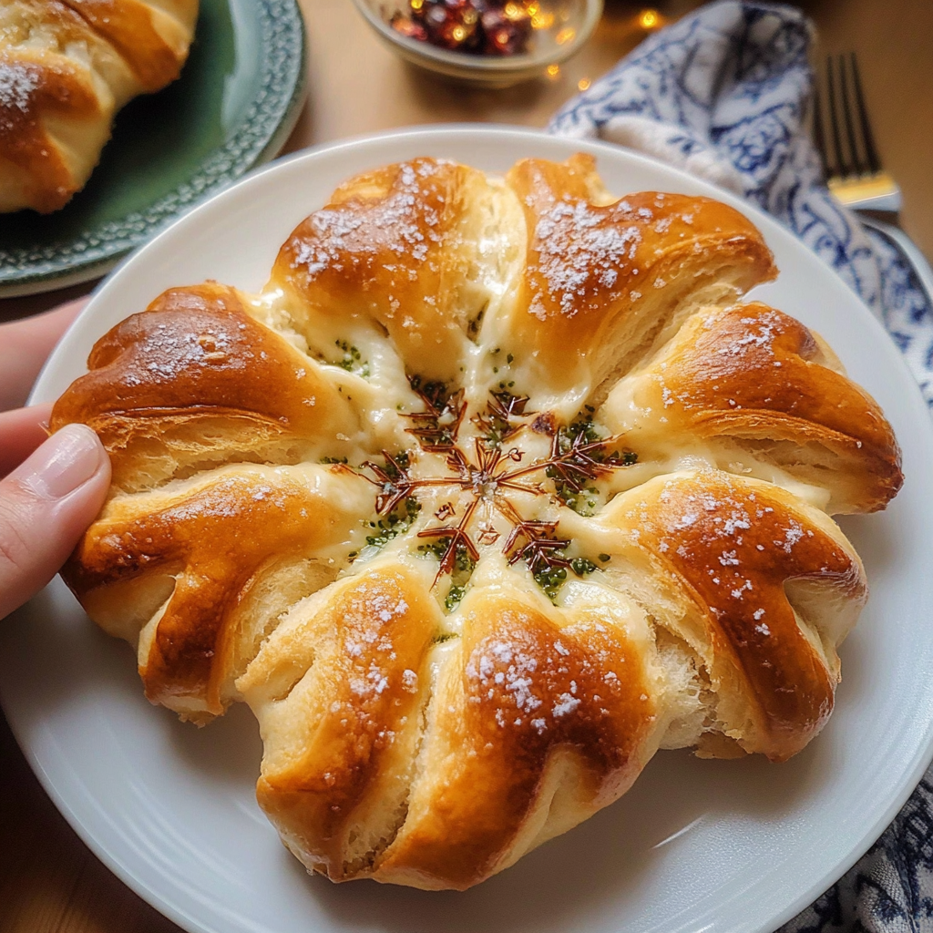 Snowflake Cheese Bread