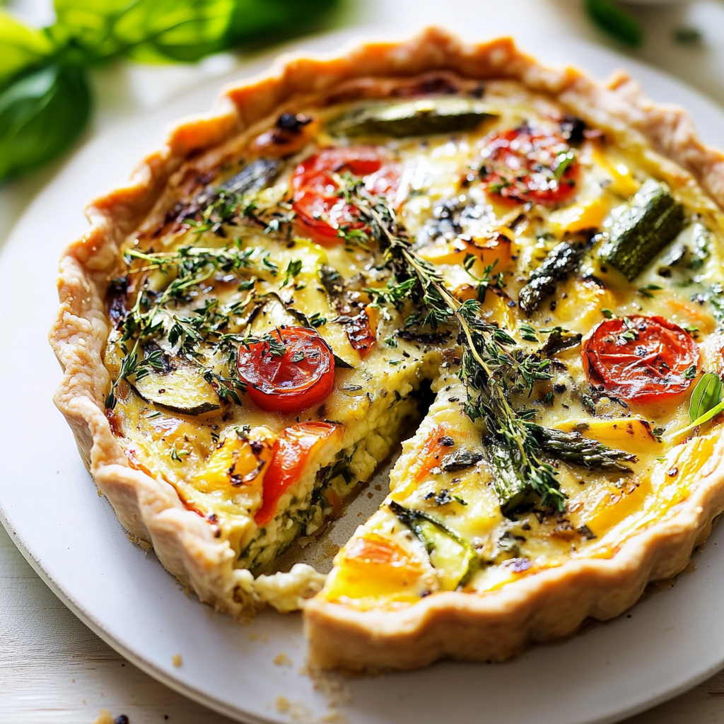 Spring Vegetable Quiche