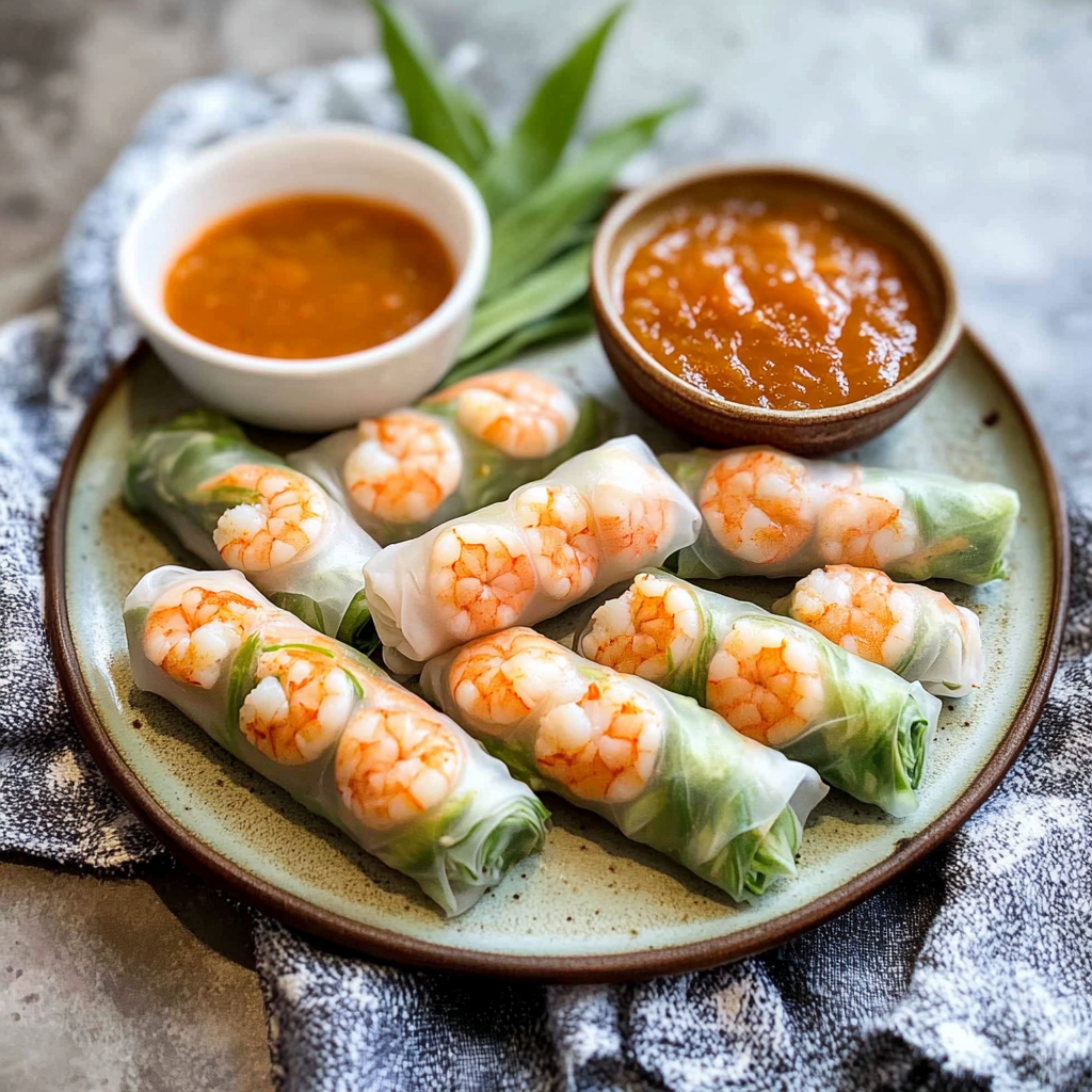 Easter Spring Rolls with Shrimp