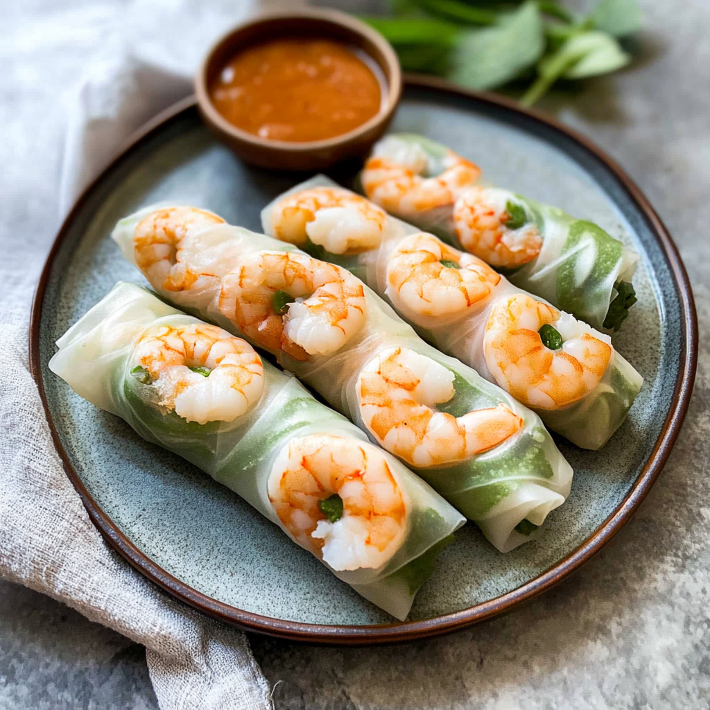 Easter Spring Rolls with Shrimp