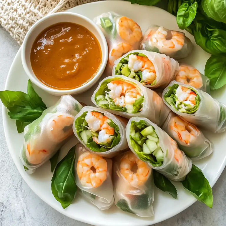 Easter Spring Rolls with Shrimp