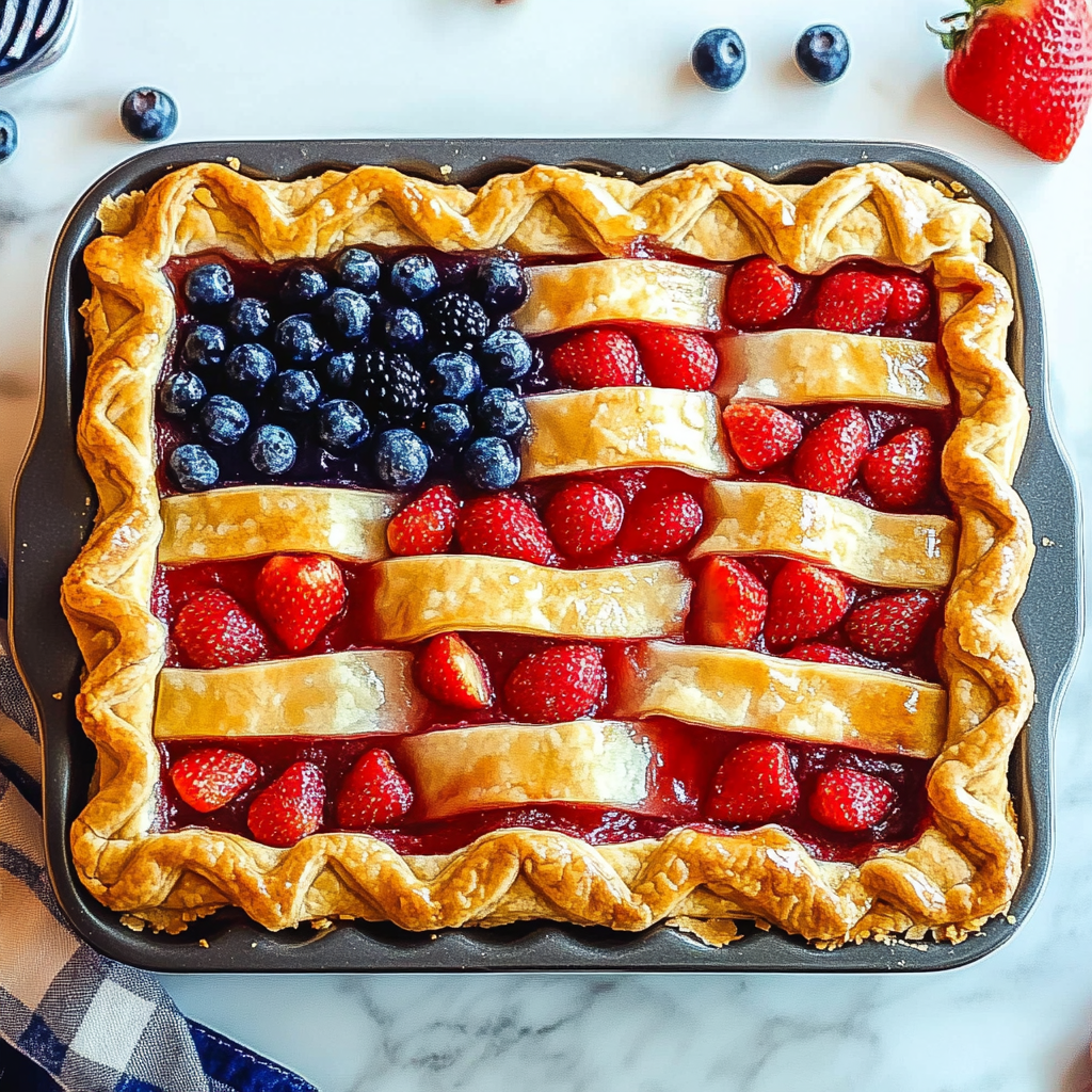 Berry Flag Pie