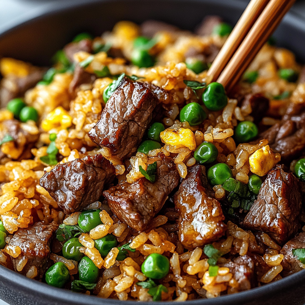 Garlic Butter Steak Fried Rice