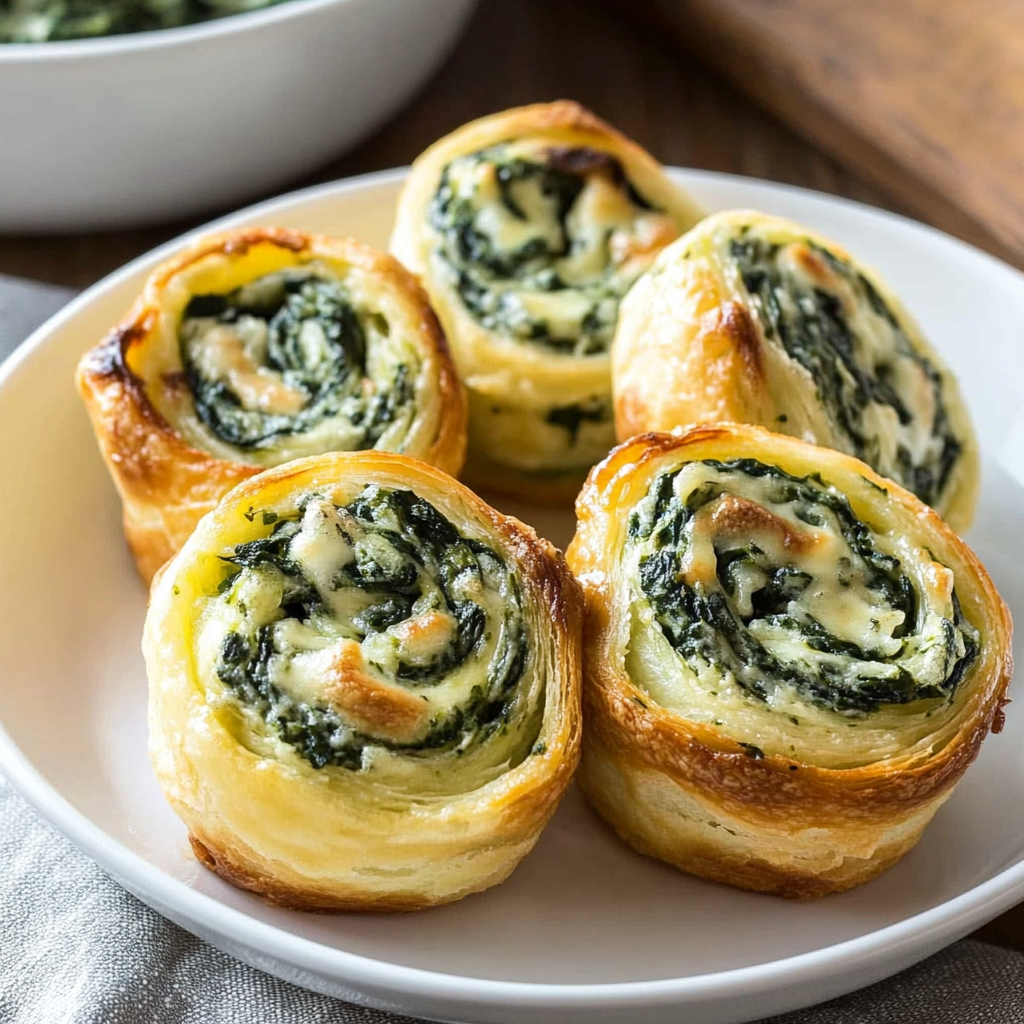Spinach Dip Pinwheels