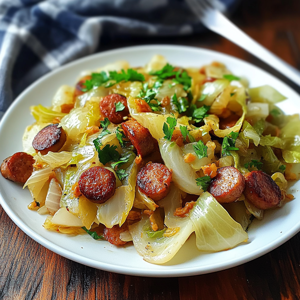 Sausage and Cabbage Stir Fry