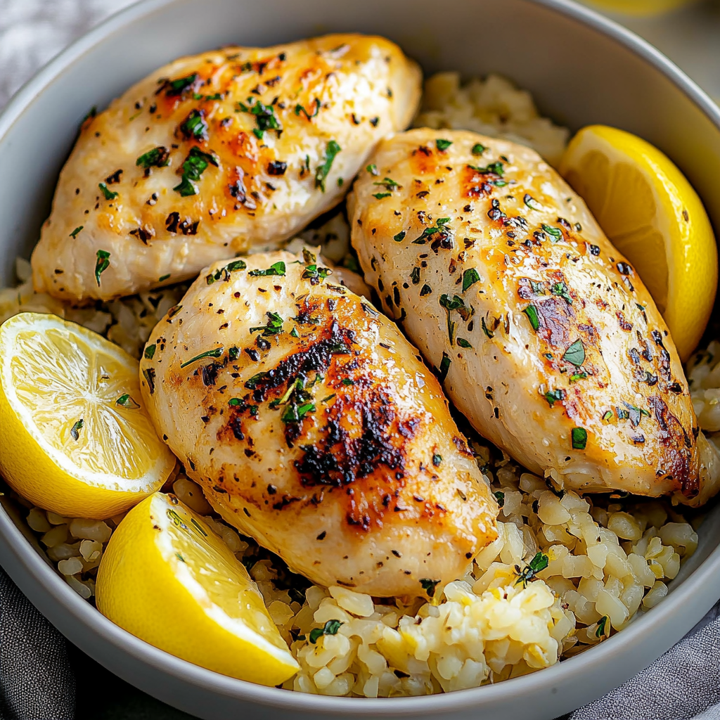 Slow Cooker Lemon Herb Chicken