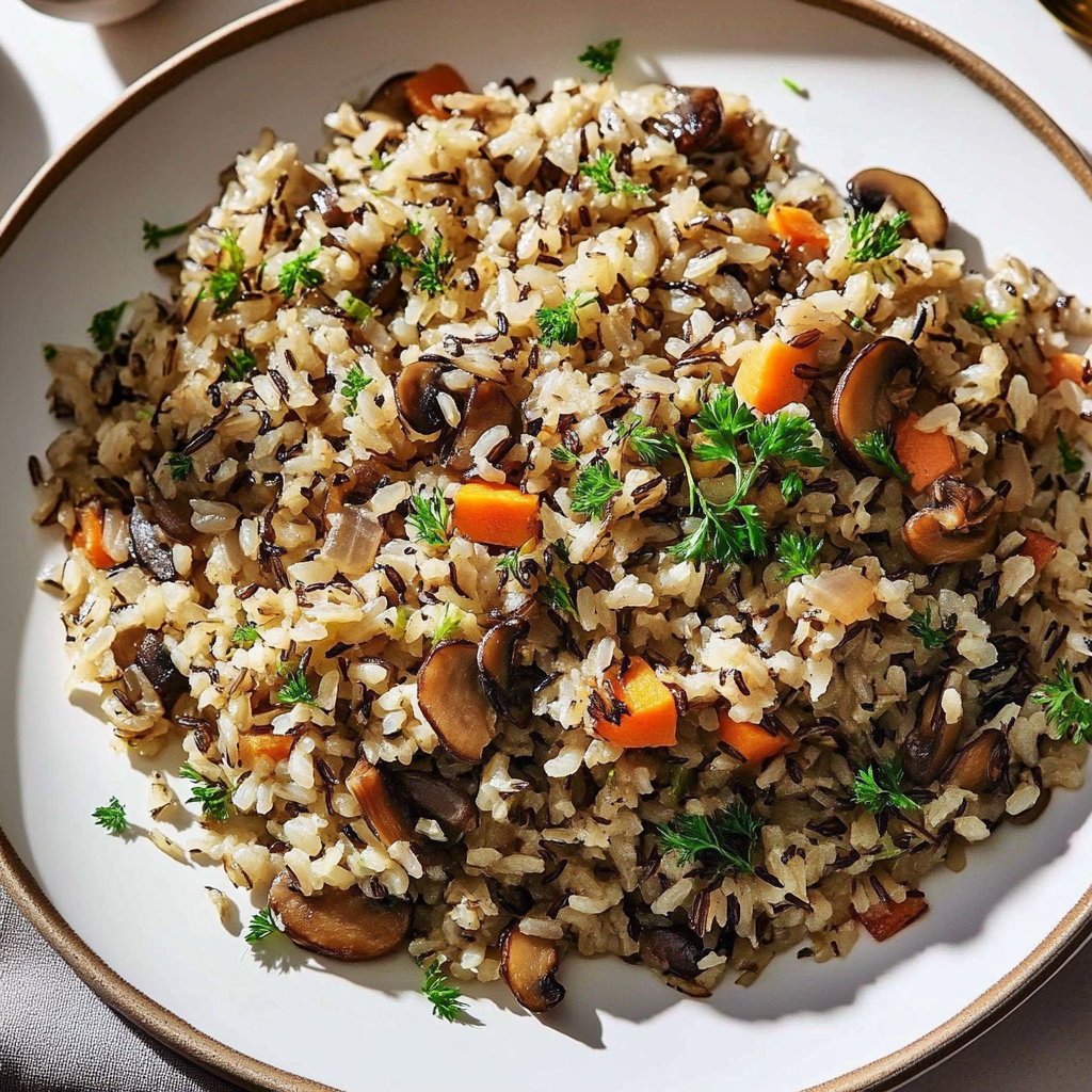 Wild Rice and Mushroom Pilaf