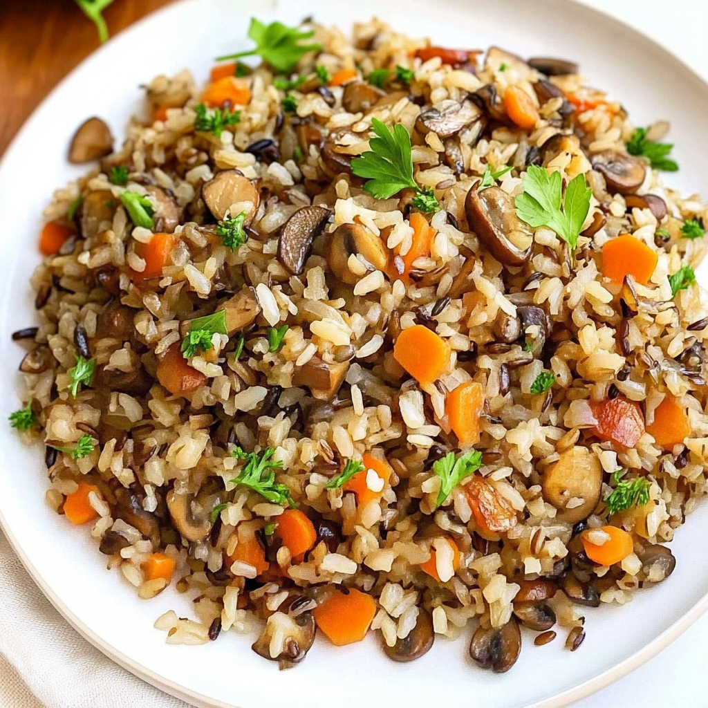 Wild Rice and Mushroom Pilaf