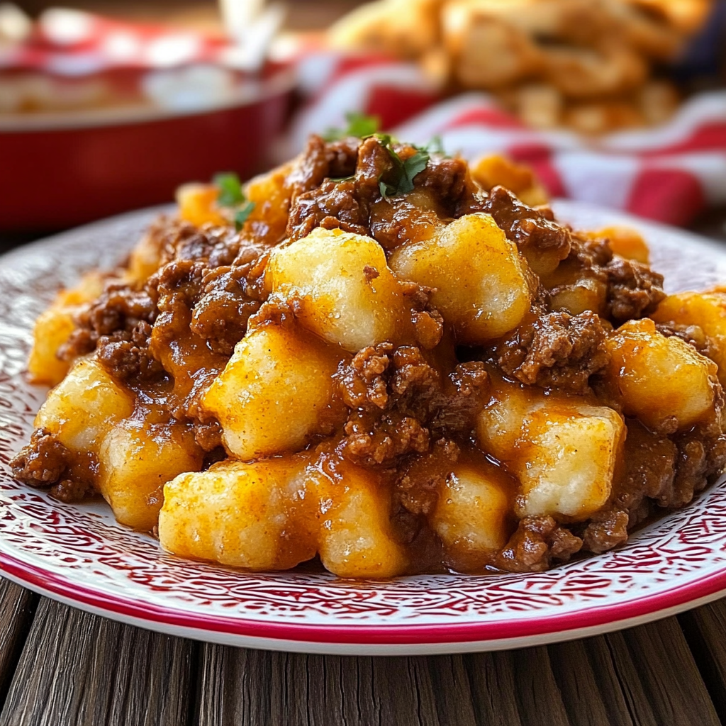 Sloppy Joe Tater Tots